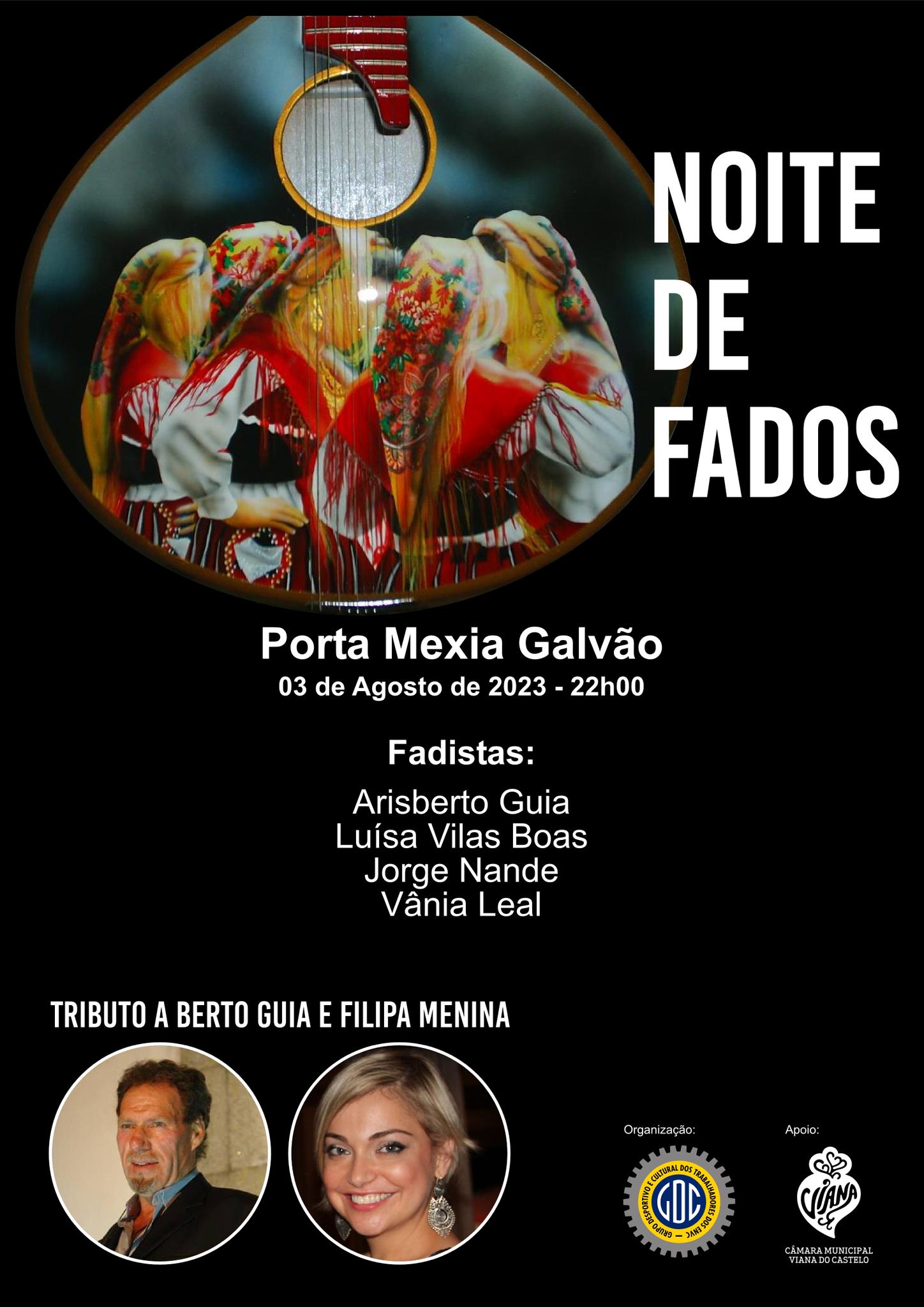 Viana do Castelo presta tributo a Berto Guia e Filipa Menina com Noite ...